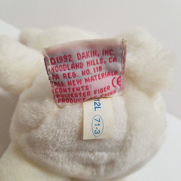Dakin | Toys | Vintage Dakin Plush White Rabbit Stuffed Animal 992 9s ...